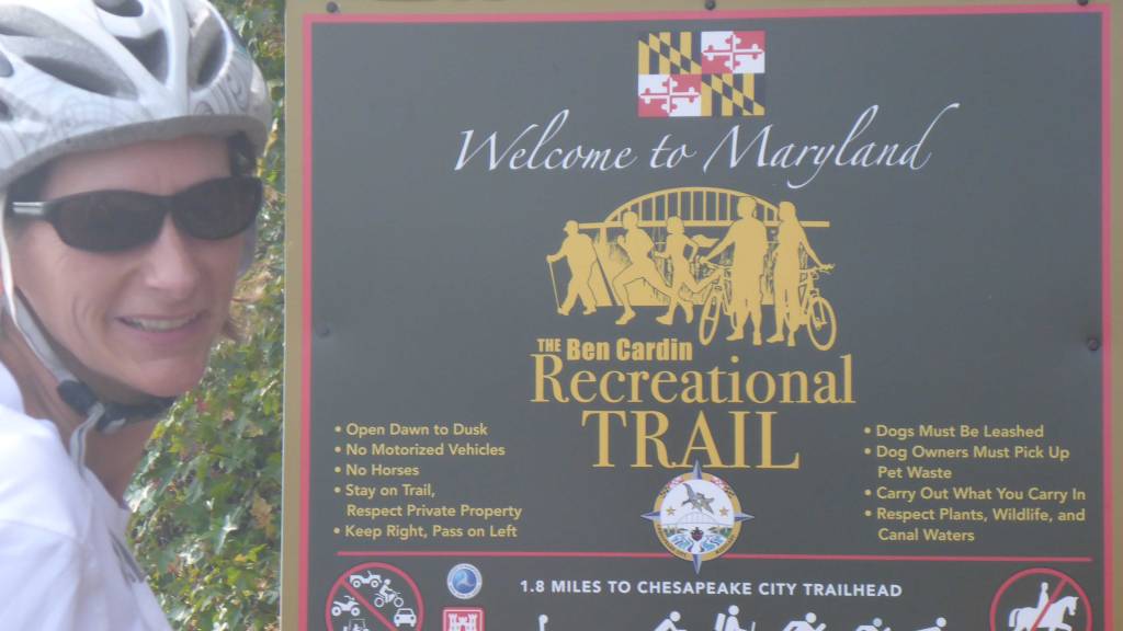 Biking the C & D Trail, AKA Mike Castle Trail, AKA Ben Cardin Trail ...